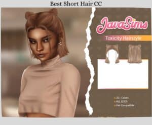 17+ Beautiful Sims 4 Short Hair CC (Bobs, Pixie Cuts, & Other Short Styles)