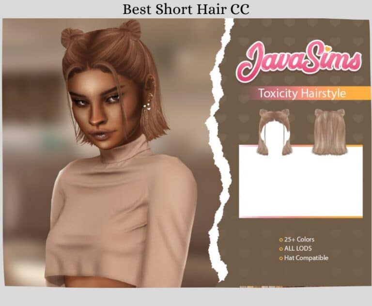 17+ Beautiful Sims 4 Short Hair CC (Bobs, Pixie Cuts, & Other Short Styles)
