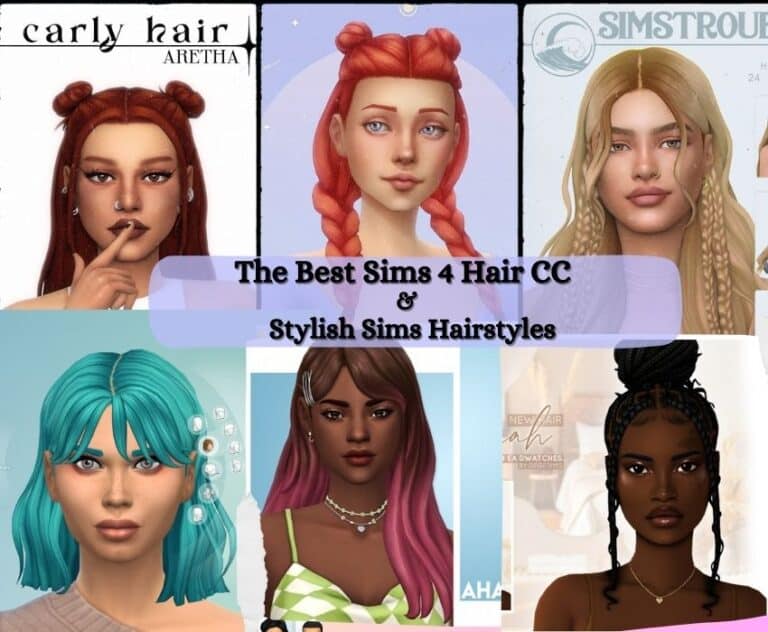30+ Latest Sims 4 Hair CC 2024 (Maxis Match, Alpha, Long, Curly, Short ...