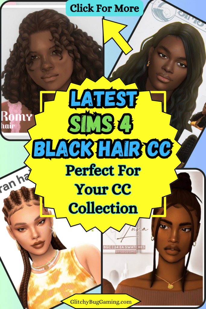 31+ Must-Have Sims 4 Black Hair CC 2024 (Braids, Dreads, Afros, Curly ...