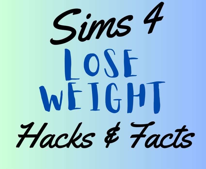 Genius Sims 4 Lose Weight Hack How To Make Your Sims Lose Weight