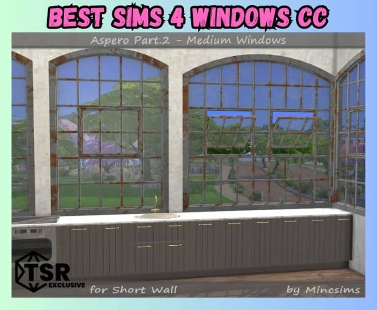 23+ Stunning Sims 4 Window CC That Will Transform Your Sims Home ...