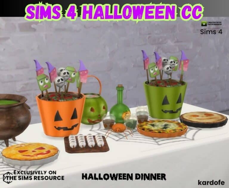 35+ Wicked Sims 4 Halloween CC (Spooky Decor, Creepy Costumes, & Occult ...