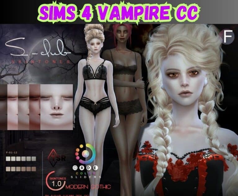 27+ Crazy Good Sims 4 Vampire CC (Fangs, Coffins, & Vampire Clothes)