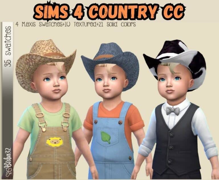 25+ Stylish Sims 4 Country CC (Western Decor, Country Clothes, & Ranch ...
