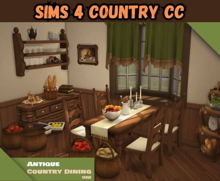 25+ Stylish Sims 4 Country CC (Western Decor, Country Clothes, & Ranch ...