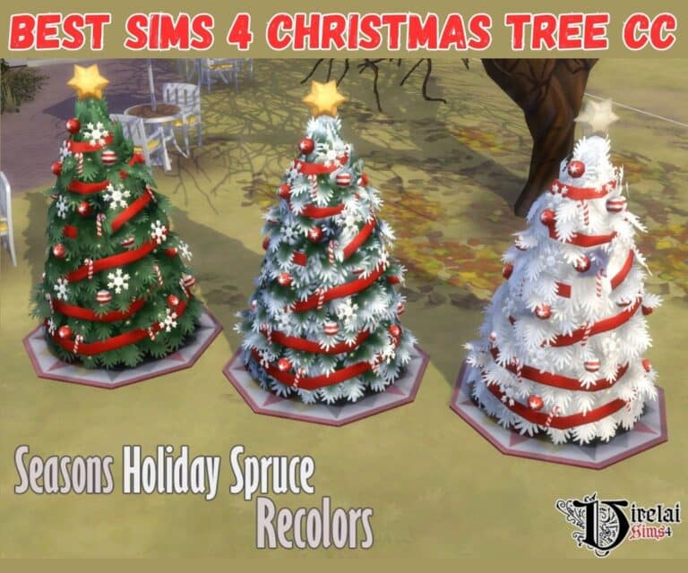 21+ Jolly Sims 4 Christmas Tree Cc (Lights, Ornaments, Spruce, Fir ...