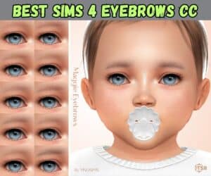 27+ Gorgeous Sims 4 Eyebrows CC (Realistic Brows & Maxis-Match Brows)