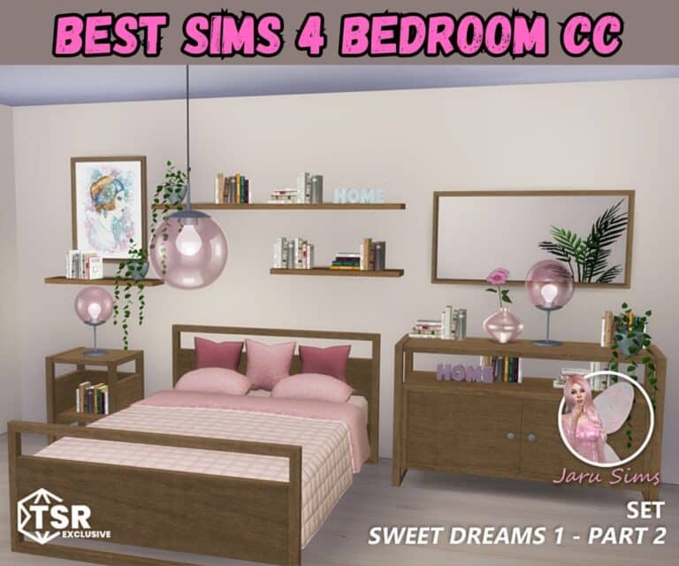 23+ Cozy Sims 4 Bedroom CC (Bedding, Furniture, Decor, & More)
