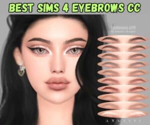 27+ Gorgeous Sims 4 Eyebrows CC (Realistic Brows & Maxis-Match Brows)
