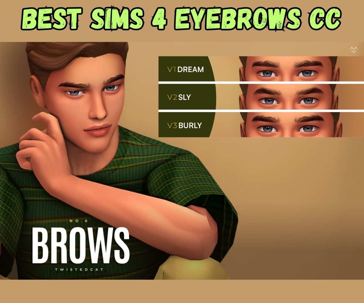 27+ Gorgeous Sims 4 Eyebrows CC (Realistic Brows & Maxis-Match Brows)