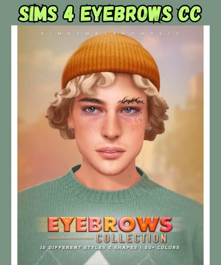 27+ Gorgeous Sims 4 Eyebrows CC (Realistic Brows & Maxis-Match Brows)