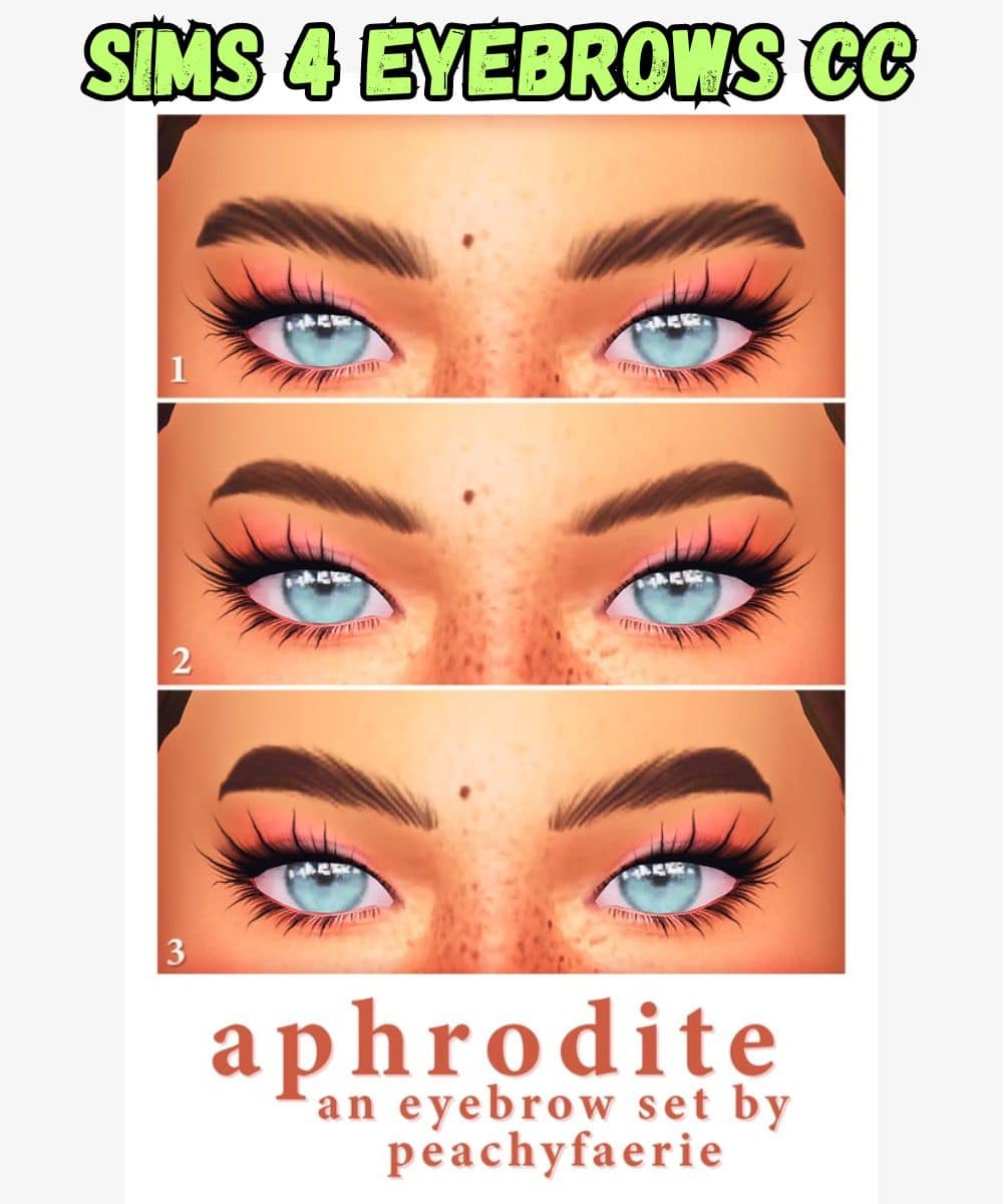 27+ Gorgeous Sims 4 Eyebrows CC (Realistic Brows & Maxis-Match Brows)
