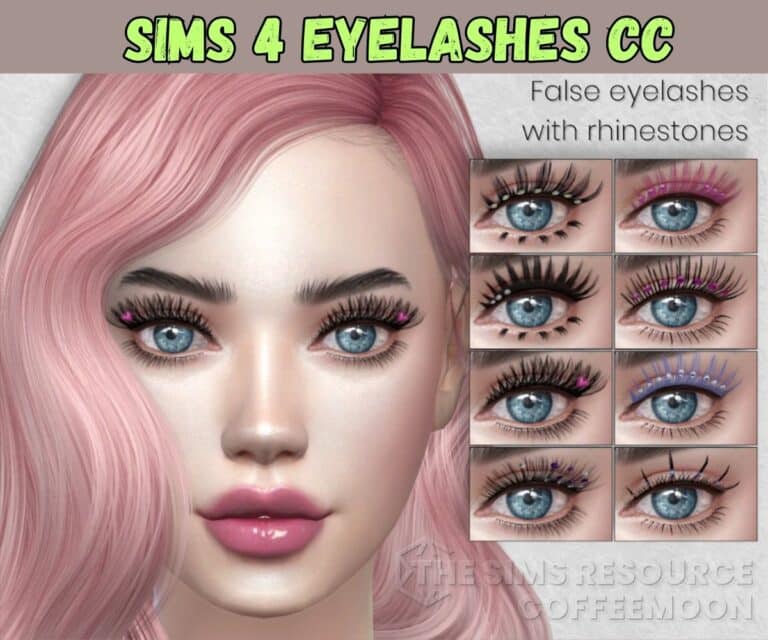 21+ Gorgeous Sims 4 Eyelashes CC (Natural Lashes, Realistic Lashes, 3D ...