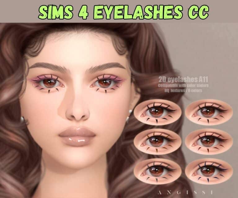 21+ Gorgeous Sims 4 Eyelashes CC (Natural Lashes, Realistic Lashes, 3D ...