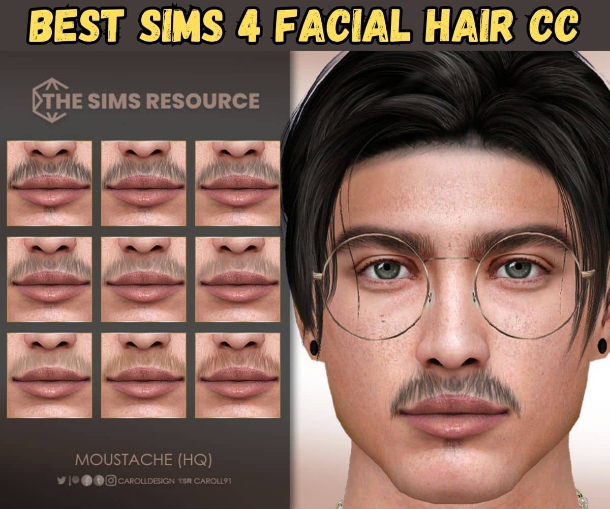 19+ Amazing Sims 4 Facial Hair CC (Beards, Mustaches, Stubble, & Goatees)