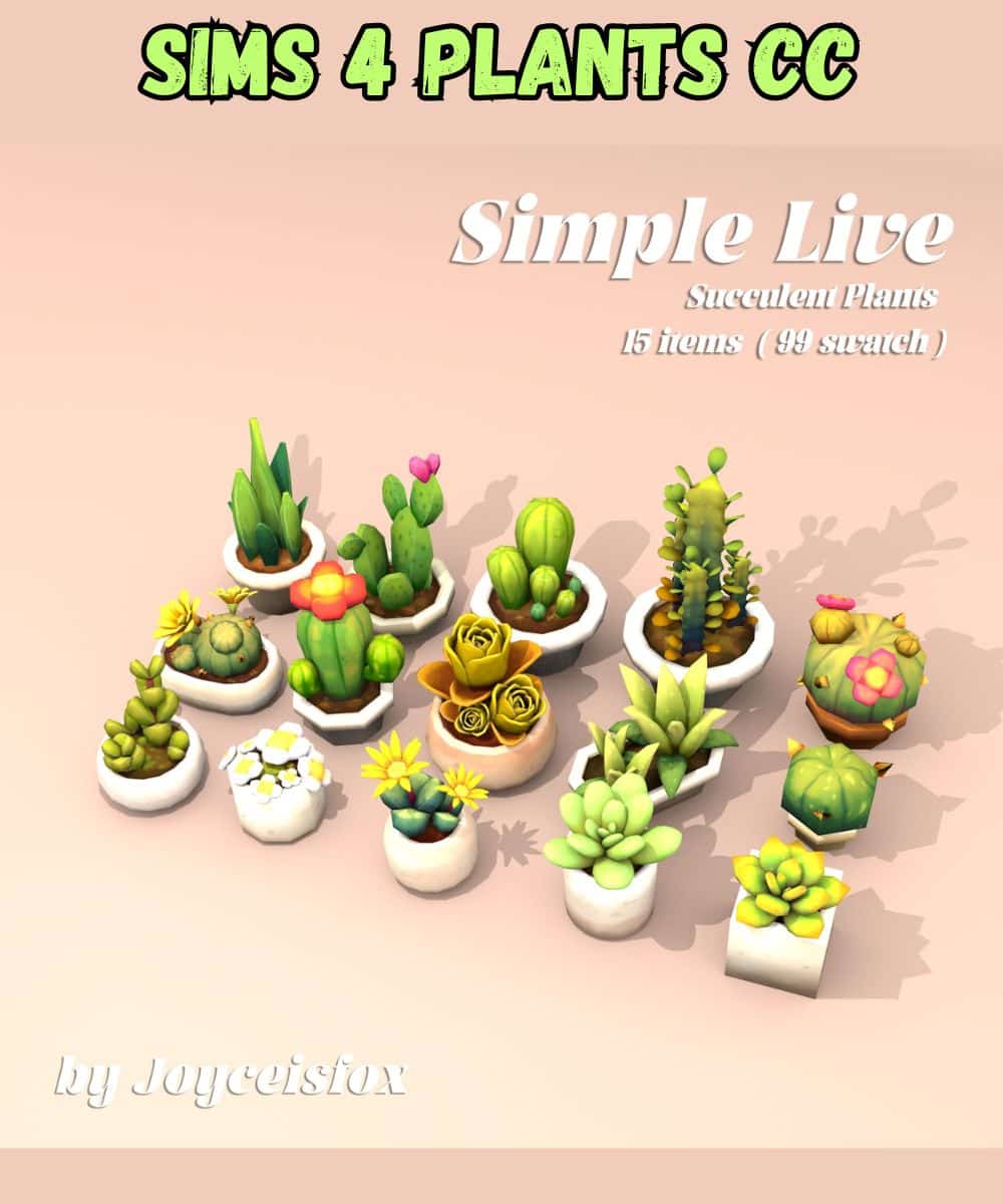 23+ Relaxing Sims 4 Plants CC (Flowers, Potted Plants, Succulents, & More)