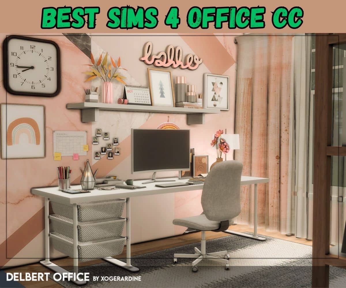 29+ Genius Sims 4 Office CC For Study & Work!