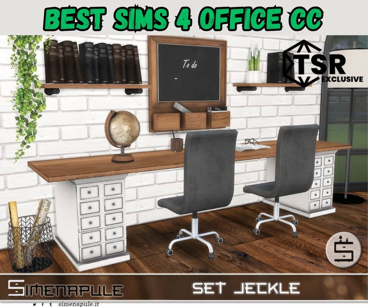 29+ Genius Sims 4 Office CC For Study & Work!