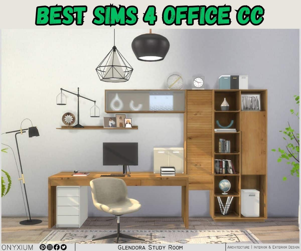 29+ Genius Sims 4 Office CC For Study & Work!