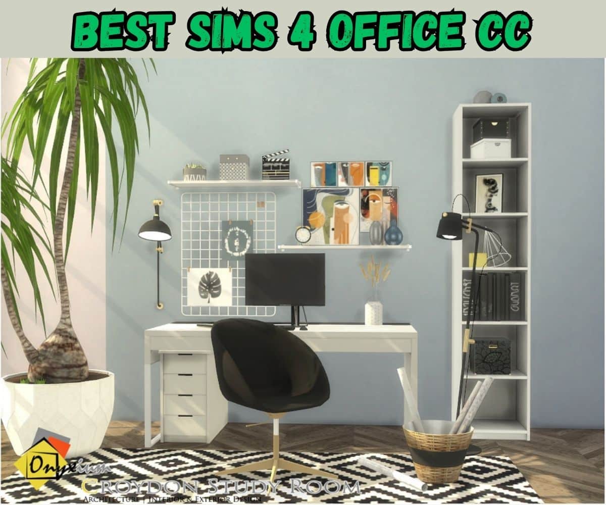 29+ Genius Sims 4 Office CC For Study & Work!