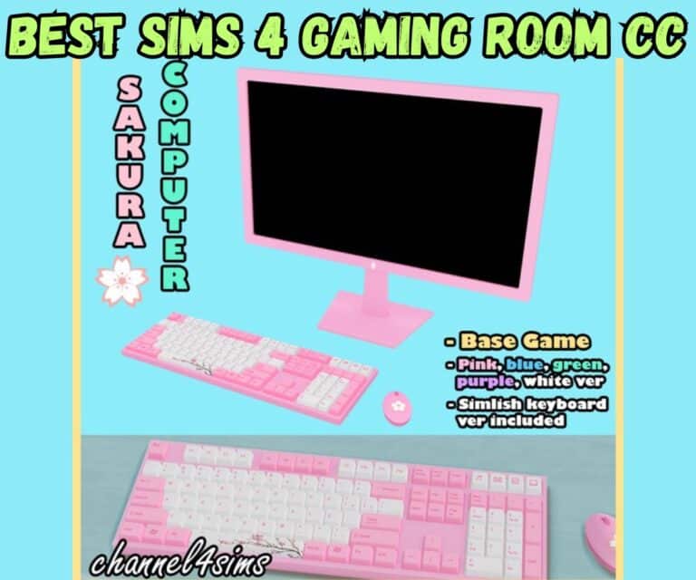 31+ Aesthetic Sims 4 Gaming Room CC For Gamer Girls!