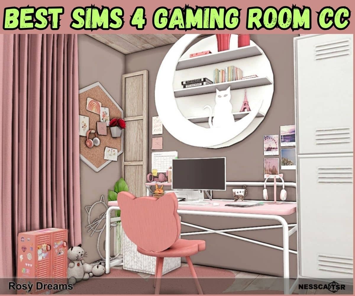 31+ Aesthetic Sims 4 Gaming Room CC For Gamer Girls!
