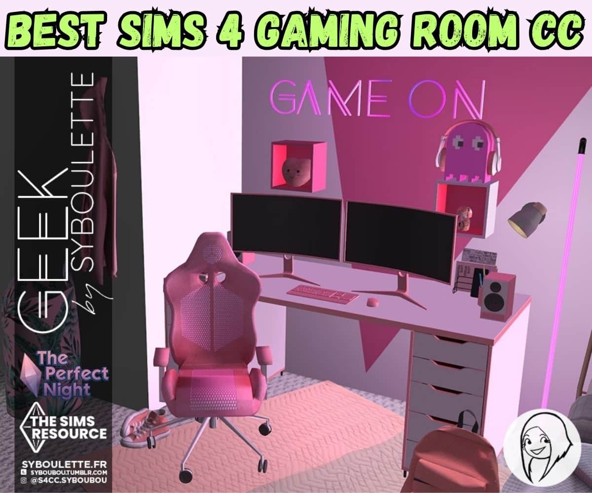 31+ Aesthetic Sims 4 Gaming Room CC For Gamer Girls!