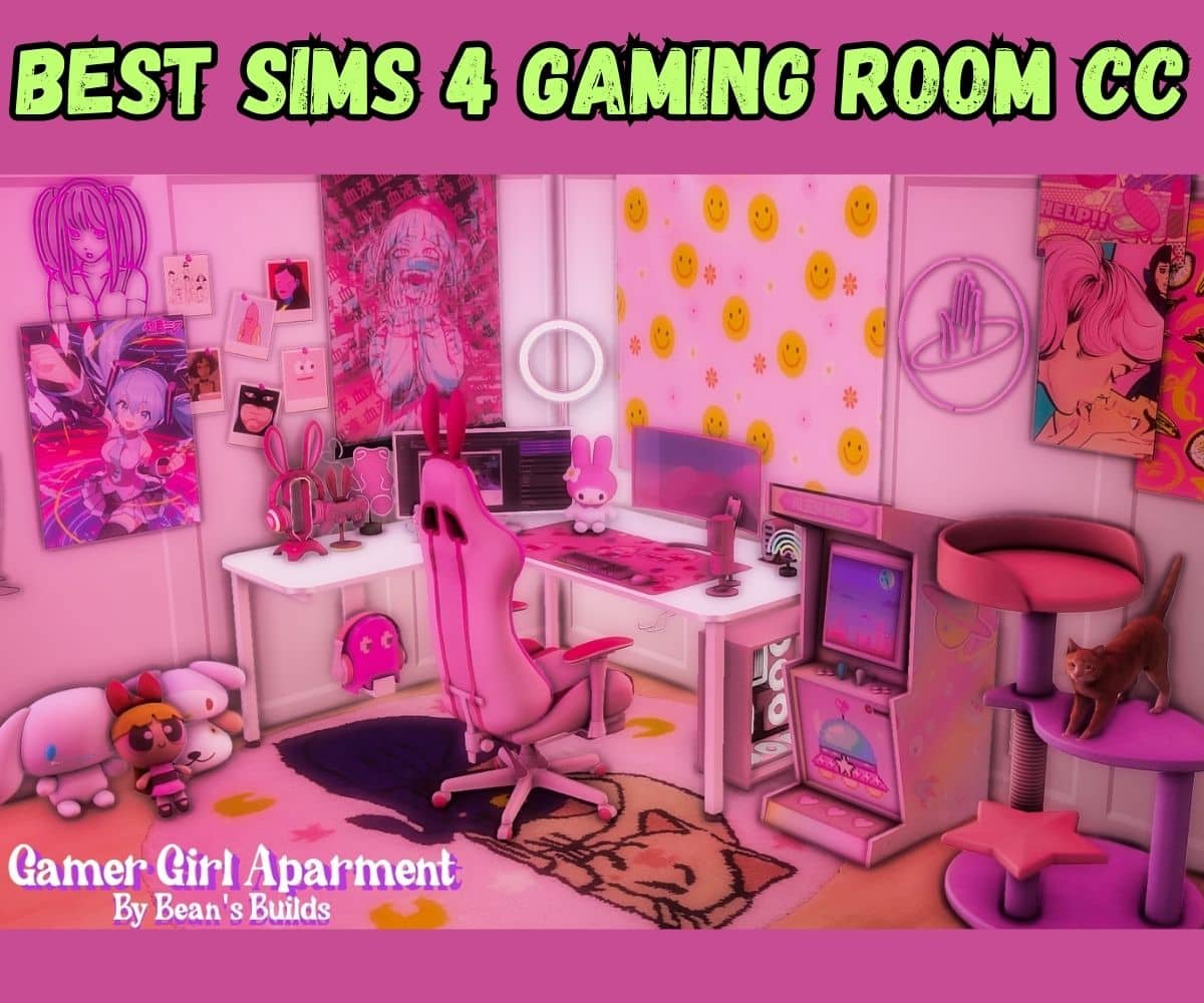 31+ Aesthetic Sims 4 Gaming Room CC For Gamer Girls!