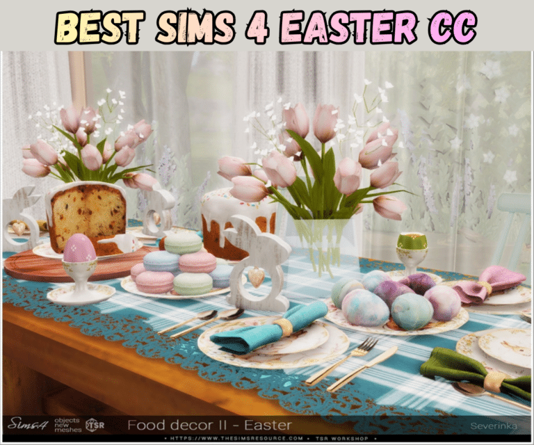21+ New Sims 4 Easter CC 2026: Bunnies, Eggs, Clothes, & More!