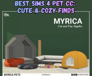 Super Cute Sims 4 Pet CC: Pet Decor, Animal Beds, Kitty & Dog Stuff ...